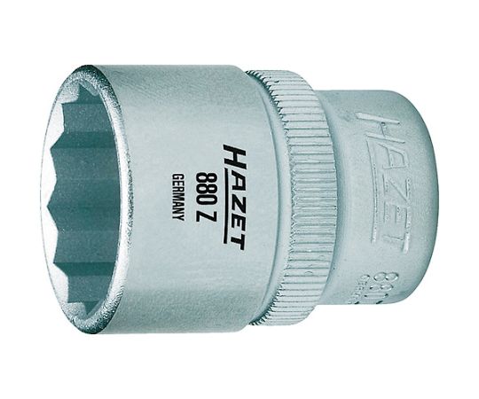 HAZET ソケットレンチ（12角タイプ・差込角9.5mm・対辺9mm） 880Z-9 1個●スタンダード12角（12ポイント）ソケットです。●トラクションプロファイル（六角内の面でトルクを受ける構造）によりボルトナットに的確に作用します。...
