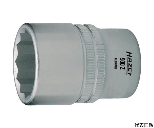 HAZET ソケットレンチ（12角タイプ・差込角12.7mm）　対辺寸法14mm 900Z-14 1個●スタンダード12角（12ポイント）ソケットです。●トラクションプロファイル（六角内の面でトルクを受ける構造）によりボルトナットに的確に作...