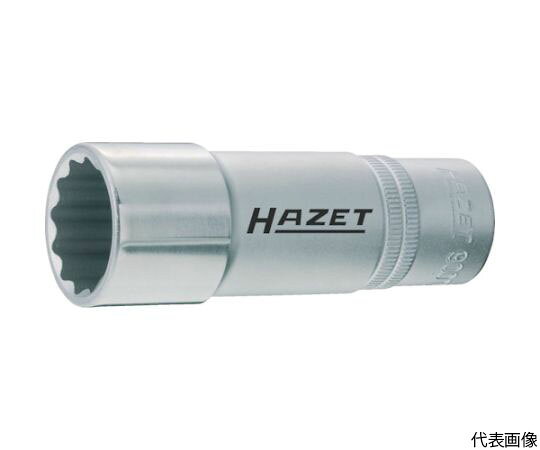 HAZET ディープソケットレンチ（12角タイプ・差込角12.7mm・対辺21mm） 900TZ-21 1個●深い位置にあるボルトナットに適した12角（12ポイント）ディープソケットです。●トラクションプロファイル（六角内の面でトルクを受け...