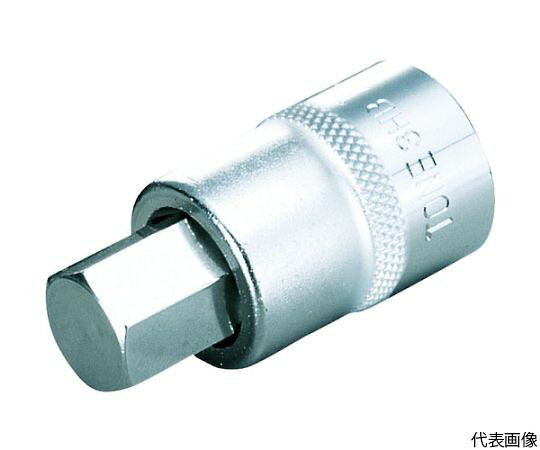 TONE ヘキサゴンソケット（インチ） 吋目 7/32inch ビット長さ18mm 3HB-07 1個●ラチェットハンドルに差し込んで使用することにより、締め付けが素早く行えます。●対辺寸法（インチ）：7/32●差込角（mm）：9.5●ビッ...