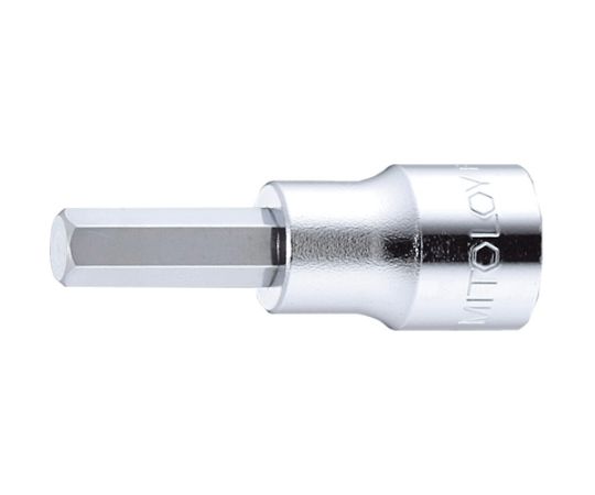ミトロイ（水戸工機） 3/8　ヘックスソケット　10mm 310HT 1個●差込角9.5mm用です。●作業における六角穴付ボルトや止めネジなどの締めゆるめ用に。●対辺寸法（mm）：10●差込角（mm）：9.5●ビット長さ（mm）：26●全長...