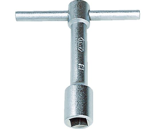 旭金属工業 カクスボルトレンチ8mm BB0008 1個●早回しなど連続作業がしやすく、力の掛け具合を加減しやすい形状の便利工具です。●材質はS45Cで、表面処理はニッケルクロムメッキです。●四角ボルト・ナットの締結作業●対辺寸法（mm）：...