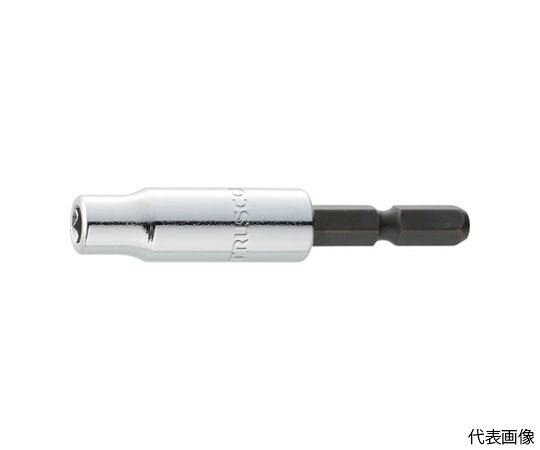 トラスコ中山 電動ドライバーソケット　ショート強力タイプ　10mm TEF-10HS 1個●ショートタイプです。●充電式インパクトドライバー18V対応です。●六角口径の長寿命タイプです。●応力分散形状により、電動ドライバーソケット（既存タイ...