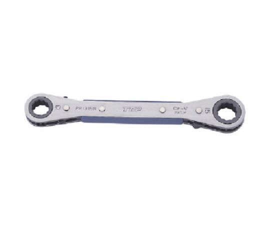トップ工業 板ラチェットレンチ　13X15mm PR-13X15N 1丁●本体プレートはステンレスを使用し、強度抜群です。●ギア数18で20°でラチェットが駆動します。●本締め可能です。●際立つ軽さの強化プラスチックを採用しています。●狭い...