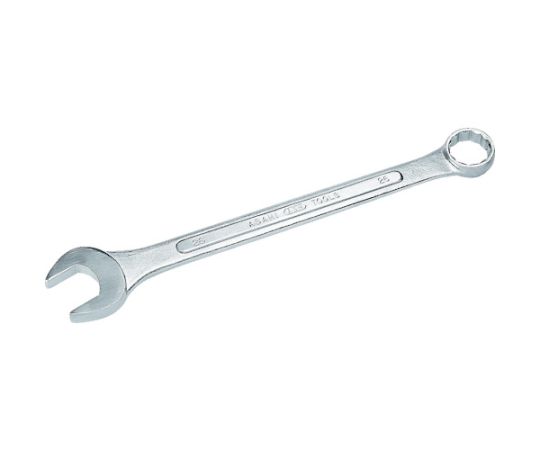 旭金属工業 コンビネーションスパナJIS14mm（パネルタイプ） CP0014 1丁●口径寸法が同じスパナとめがねレンチを一体化し、スパナは早回しに、めがねレンチは本締め作業に適します。●めがね柄部の曲がり角度12°です。●材質は、S53C...