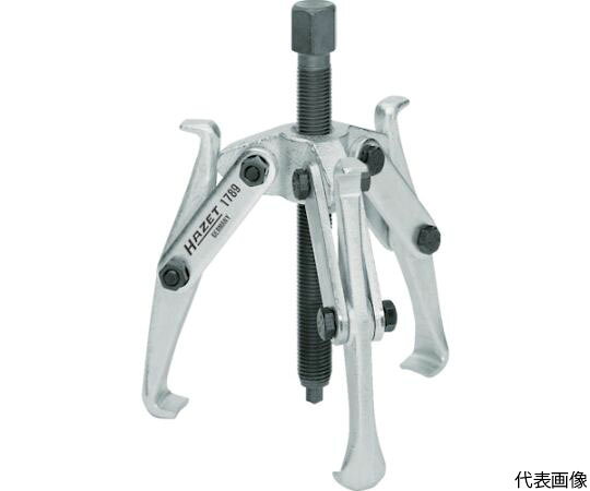 HAZET ユニバーサルプーラー（3本爪） 1789-32 1台●薄爪タイプ3アームのユニバーサル対応プーラーです。●ベアリング、プーリ、ギヤ、ターミナルなどの各種抜き取り作業に幅広くお使いいただけます。●スピンドル加工精度が抜群で、スムー...