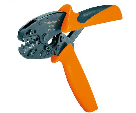日本ワイドミュラー 圧着工具 PZ 16 圧着範囲6〜16sqmm 9012600000 1丁●電線サイズに合わせて3つの圧着溝から最適なポジションを選んで圧着します。●独自のスプリング機構により軽い力で最適な加工が可能です。●最後までハン...