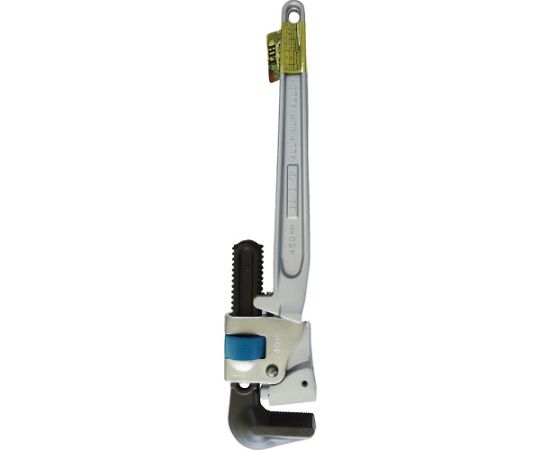 ヒット ブルーアルミパイプレンチ　白管　被覆管　兼用　900mm ALP900J 1丁●対象物へ傷を付けにくい専用歯を採用しています。●本体はアルミ鍛造品のため、軽くて丈夫です。●ガス・水道管（白管）、被覆鋼管の締め付け・解体作業に。●くわ...
