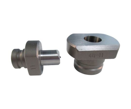 育良精機 丸穴ダイス11mm 4P1165 1個●特殊合金工具鋼を採用しており、耐久性に優れます。●油圧パンチャーに装着して使用する穴あけ専用の刃です。●適合機種：EP-1406V●タイプ：丸穴●穴径（mm）：11●摘要：EP-1406V用...