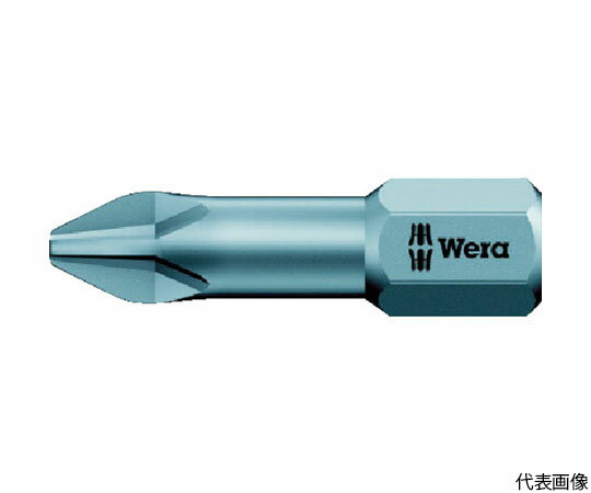 Wera 851/1TZ　ビット　+3 056525 1本●トーションの作用により、先端分への過負荷が分散され、ビットの長寿命化を実現しています。●頑強なビットで、鉄板や金属板での加工に適しています。●刃先：+3●全長（mm）：25●差込：...
