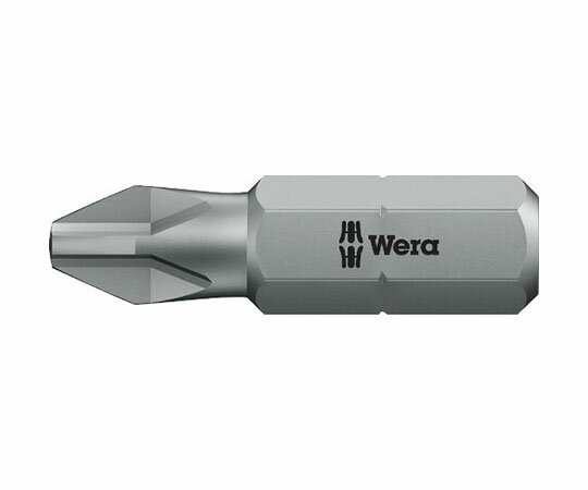 Wera 851/Z　ビット　+2X25 072072 1本●スタンダードタイプのドライバー用ビットです。●頑強なビットで、鉄板や金属板での加工に適しています。●刃先：+2●全長（mm）：25●差込：6.35mm●原産国：チェコ●コード番号...