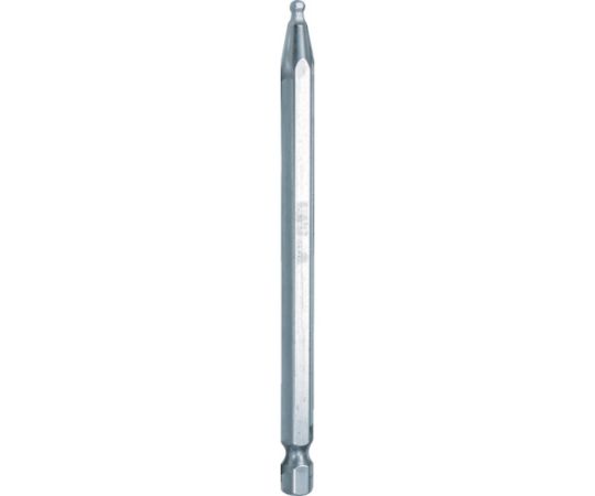 エイト 六角棒ビット　テーパーヘッド　対辺6.35mm　溝9mm　単品　対辺寸法3.0mm EA-64 3MMX100 1本●従来のボールポイントに比べ10から20％ねじり強度が高く、傾けての使用（0から20°）で特に効果を発揮します。●六...
