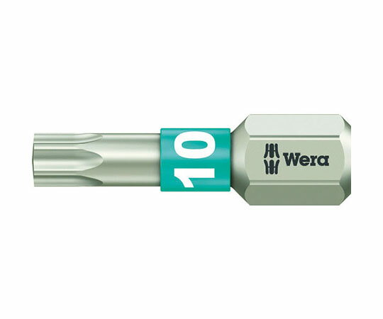 Wera 3867/1　ステンレストーションビット　トルクス10X25 071032 1本●専用のビットホルダ（053923）と併用することで、3つのトーション（トライトーション）が作用し、ビットの長寿命化を実現しています。●刃先：T10●...