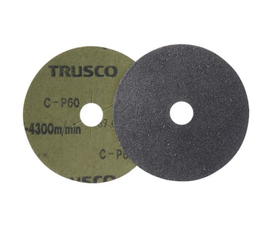トラスコ中山 ディスクペーパー4型　Φ100X15.9　#60　（10枚入） TG4-60 1箱(10枚入)●バルカナイズドファイバー基板を使用し、耐熱性に優れたディスク研磨材です。●シリコンカーバイド砥粒を使用しています。●ディスクグライ...