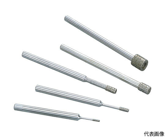 ナカニシ 内研用極小径電着ダイヤモンド・CBNバー　シャンク径φ3　刃径0.1mm 12011 1本●インターナル極小穴加工から外径研削粗加工まで高い研削性と耐久性を発揮します。●極小径の穴加工や内面研削・ジグ研削に適しています。●厳選され...