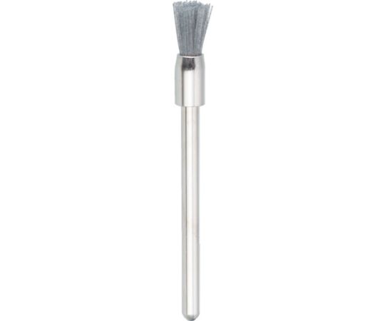 トラスコ中山 エンド型ブラシ　砥粒入ナイロン　線0.3X筒径Φ5X軸Φ3 53E-12 1本●軸付なので取り付け交換が容易です。●コンパクトで高速回転のため操作しやすく、作業性に優れたエンド型ブラシです。●エンド型なので細かい部分の底面・コ...
