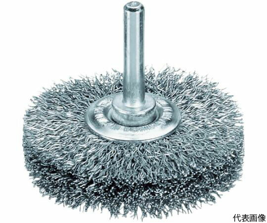 LESSMANN 軸付ホイルブラシ　鋼線　0.3　φ50 415162 1個●高品位の線材を使用しており、耐久性に優れ、長寿命です。●幅広いサイズ展開で、様々なアプリケーションに適しています。●金属製品のバリ取り、サビ落とし。●カラーやサビ...