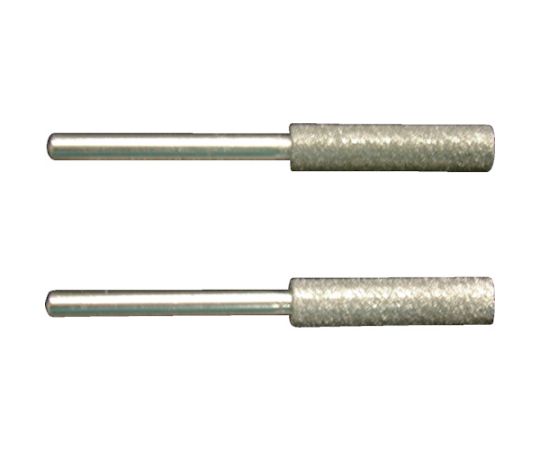 ニシガキ工業 軸付ダイヤ砥石4.8mm　（1Pk（袋）=2本入） N-821-51 1パック(2本入)●チェンバーに取り付けたままで研磨できます。●角度ガイドにより簡単、正確に研磨できます。●チェーンソーの再研磨に。●粒度（#）：100●外...