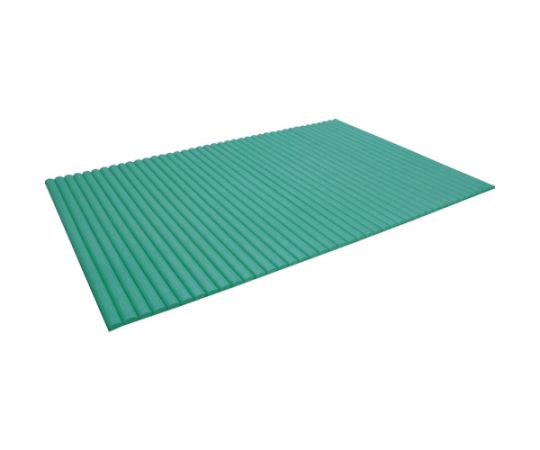 トラスコ中山 ジャバラマット　600X900mm　グリーン TNC-6090GN 1枚●複雑な形状に対応できるやわらかい衝撃吸収材です。H鋼や円柱、平らな壁まで幅広くお使いいただけます。●H鋼や円柱などの複雑な形状の柱に。●フォークリフトな...
