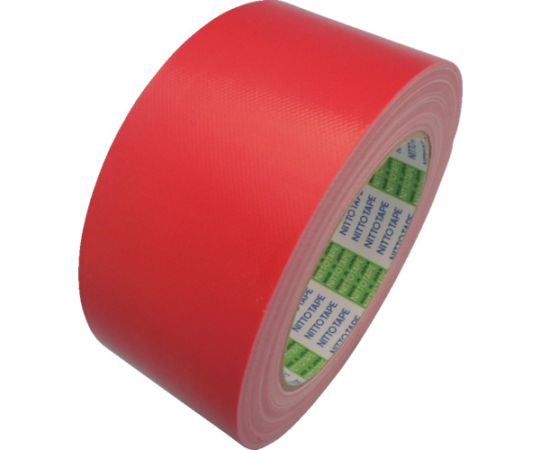 日東電工 布着色テープ No.756 50mm×25m 赤 756-50 R 1巻●用途により色を使い分けることが可能です。●色：レッド●幅（mm）：50●長さ（m）：25●厚さ（mm）：0.23●粘着力：6.9N/10mm●引張強度：74...