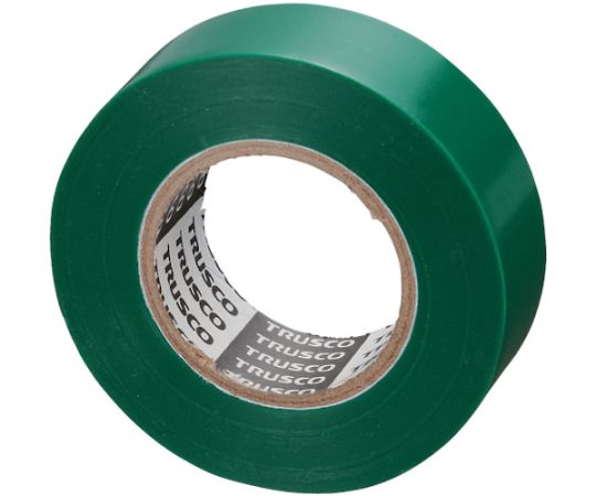 トラスコ中山 脱鉛タイプビニールテープ　19mmX10m　10巻入り　緑 GJ-2110 GN 1パック(10巻入)●有害物質である重金属の鉛（Pb）を使用しない環境対策品です。（鉛フリー）●電気絶縁性に非常に優れています。●端末ハガレが少...