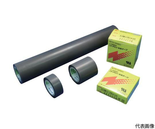 日東電工 ふっ素樹脂粘着テープ ニトフロン粘着テープ No.903UL 0.13mm×250mm×10m 903X13X250 1巻●テフロン基材に主としてシリコーン系粘着剤を塗布した耐熱性粘着テープです。●耐熱性に優れます。●各種コイル、...