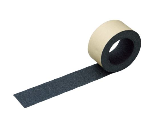 日本レヂボン ノンスリップテープ　50×5m　黒 NSP-505 BK 1巻●簡単な施工で確実に足もとの滑りを止め安全度を高くします。水や油がかかっても滑り止め効果が変らず凹凸面にもよくなじみ、優れた接着力で貼り付け直後から使用可能です。（...