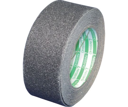 日東エルマテリアル ノンスリップテープ 50mm×5m ブラック LS-50BK 1巻●階段、スロープなどの滑りやすい箇所や危険を伴う作業場でのスリップを防ぐテープです。●アルミ基材なので、凹凸面に追従します。●屋外用。（素足以外で歩行する...