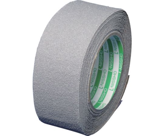 日東エルマテリアル ノンスリップテープ 50mm×5m グレー LS-50GY 1巻●階段、スロープなどの滑りやすい箇所や危険を伴う作業場でのスリップを防ぐテープです。●アルミ基材なので、凹凸面に追従します。●屋外用。（素足以外で歩行する場...