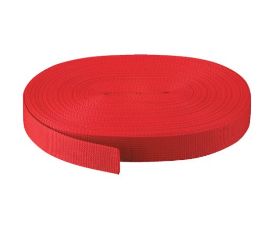 トラスコ中山 PPベルト幅40mmX長さ20m　赤 PPB-4020 R 1本●6色のカラーバリエーションで作業を効率化できます。●任意の長さでカットできるフリーサイズタイプです。●専用金具と組み合わせて簡易結束ベルトとして使用できます。●...