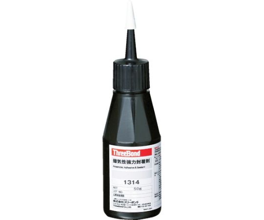 スリーボンド 嫌気性強力封着剤 高強度・耐熱・エージング良好タイプ 50g 緑色 TB1314 1本●ねじや軸などの金属部品のすき間に塗布すると、空気の遮断により反応硬化しゆるみと漏れを防止します。●材料費の節減、工数の削減、作業時間の短縮...