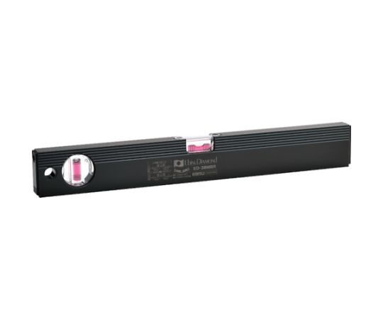 エビス（水平器） 磁石付ベーシックレベルブラック　380mm　ブラック/レッド ED-38MBR 1個●樹脂製フラット型サイドキャップ付で建材等を傷つけません。●水平気泡管は拡大レンズ付きで大変見やすく、精度調整機構付で便利です。●測定基準...