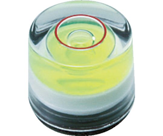 エビス（水平器） 丸型気泡管φ13・磁石付 R13M 1個●機器に取り付けができます。●磁石付で金属部に取り付けられます。●水平測定に。●高さ（mm）：9.2●マグネット：1面●色：透明●気泡管色：グリーン●感度：1.50mm/m=0.08...