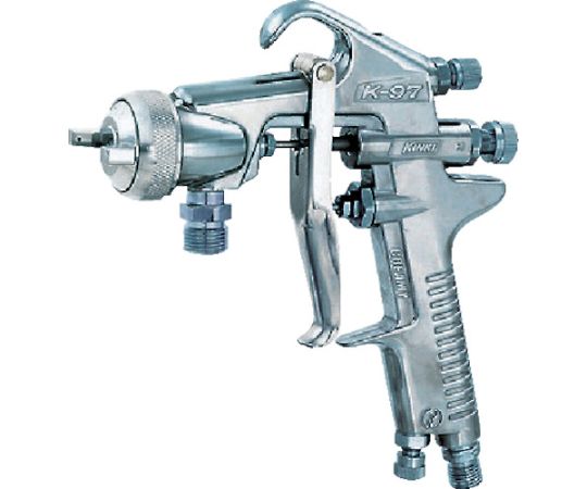 近畿製作所 クリーミー吸上式スプレーガン　ノズル径2mm C-97S-20 1台●スプレーガンの中では最も大きく、塗り重ねが少ないため作業効率がアップします。●大型ガンですが重量バランスを良くしてあります。●JIS規格品です。●船舶から乗用...