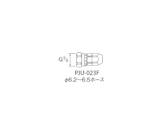 アネスト岩田 塗装ホース用継手 ホースジョイント G3/8袋ナット エアータイプ PJU-023F 1個●タイプ：エアー／塗料ホース用ジョイント●摘要：エアー／塗料ホース兼用●製造国：台湾●原産国：台湾●コード番号：283-6386