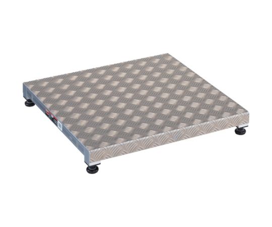 トラスコ中山 低床式アルミ製ステップ　600X600XH90〜120 TFS-0660AL 1台●軽くて移動に便利で、組み立て作業ラインの床用に適します。●ステップの下に配線することが可能になります。●アジャスター付のため、フラットな床面を...