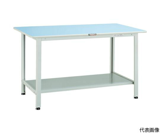トラスコ中山 BO型軽量作業台　900X600　下棚2枚付 BO-0960LT2 1台●青色の天板には鎮静作用と視認性が高まる効果があります。●分割できる下棚2枚（AELT型）で広い保管スペースを確保できます。●青色ポリ化粧天板を使用し、目...