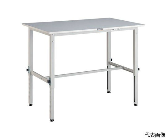 トラスコ中山 RAEM型高さ調節作業台　1200X900　W色 RAEM-1209 W 1台●650〜950mmの間で50mmピッチの高さ調節ができる作業台です。●作業内容に合わせて座り作業・立ち作業のいずれにもご利用できます。●天板材質：...