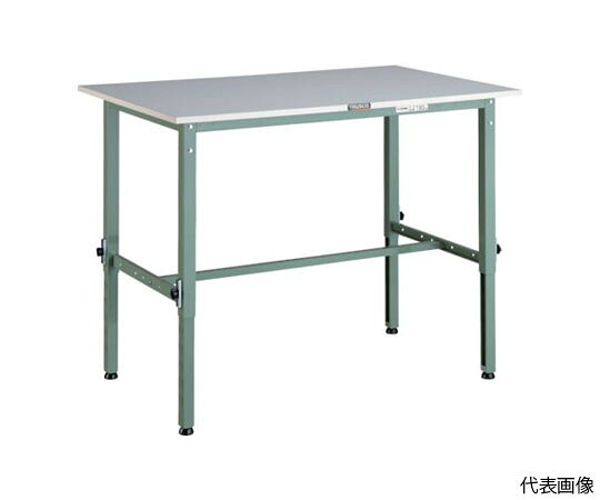 トラスコ中山 RAEM型高さ調節作業台　900X750 RAEM-0975 1台●650〜950mmの間で50mmピッチの高さ調節ができる作業台です。●作業内容に合わせて座り作業・立ち作業のいずれにもご利用できます。●天板材質：リノリューム...