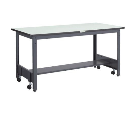 トラスコ中山 CFWP型作業台　1500X750XH740 CFWP-1575 1台●移動に便利なキャスター内蔵の作業台です。●ダップ樹脂天板を使用し、暖かみのある外観を持ち、耐油性・耐薬品性に優れています。また表面は滑らかで硬く、そりや割...