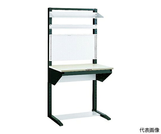 トラスコ中山 ライン作業台　片面　パネル・棚板型　W1200 ULRT-1200B 1台●パネルと棚板で工具などの整理ができるため、天板の作業スペースを有効活用できます。●生産する製品の工程数に合わせて、組み立て・梱包ラインが簡単に組み替え...