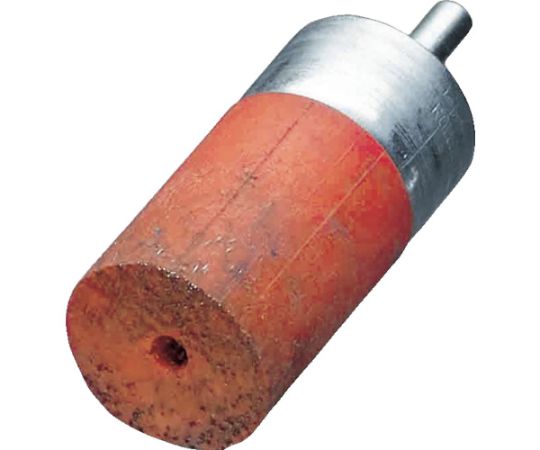 LESSMANN セーフティ軸付エンド型ブラシ　鋼線　0.3　φ28 456160 1個●線材の隙間を特殊な樹脂素材で固めており、使用にともなう線材の広がりを防ぐことで、ブラシのさらなる長寿命化を実現しました。●万一の線材破断による、怪我の...
