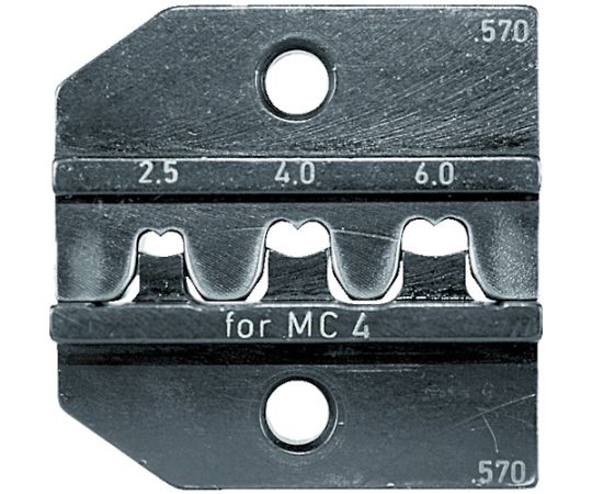 RENNSTEIG 圧着ダイス　624-570　MC4　2.5-6.0 624-570-3-0 1組●圧着システムプライヤー（PEW12）用の圧着ダイスセットです。●全長（mm）：65●圧着能力（mm2）：2.5、4、6●適合機種：本体品番...
