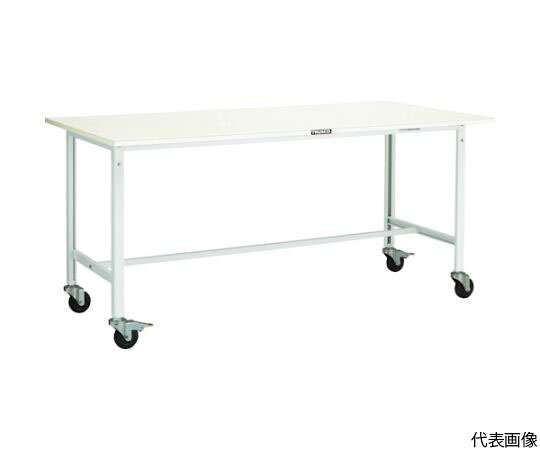 トラスコ中山 AE型作業台 1800X750 Φ100キャスター付 AE-1800C100 YG 1台●キャスター付で、作業台を移動する際に便利です。●天板材質：ポリ化粧●間口（mm）：1800●奥行（mm）：750●高さ（mm）：846●...