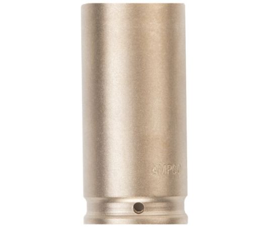 Ampco 防爆インパクトディープソケット　差込み12.7mm　対辺24mm AMCDWI-1/2D24MM 1個●インパクト用ディープタイプ六角ソケットです。●石油化学工場、精油所、精錬所、船舶、ガス工場、ペイント工場、化学工場など火花を...