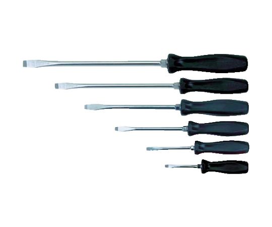 WILLIAMS マイナスドライバーセット　6本 JHW100P-6SD 1セット(6本入)●メッキ加工されたブレードはサビにくく折れにくいです。●コンフォートグリップは確実に締めたいトルクを伝えることができます。●技術者向け。●メンテナン...