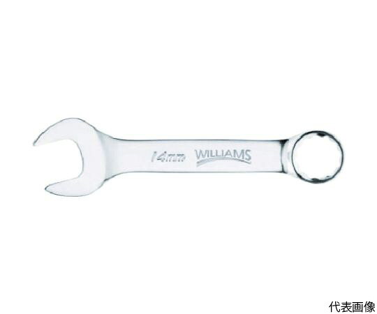 WILLIAMS スタッビー　コンビネーションレンチ　19mm JHW11719 1丁●狭い場所で威力を発揮するエクストラショートです。●ボックス側は汎用性が高い12角です。●ボックス側は面接触なので回転トルクが確実に伝わります。●技術者向...