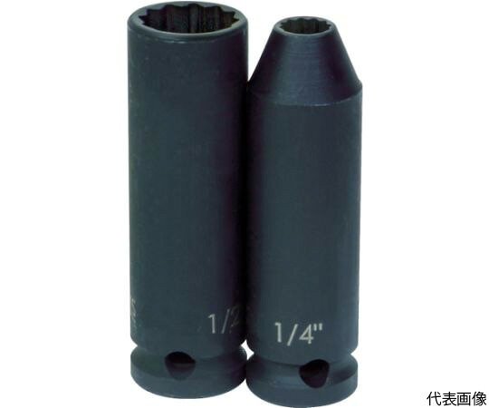 WILLIAMS インパクト用ソケット ディープ 3/8 12角 対辺寸法14mm JHW35414 1個●SUPER TORQUE?により、ボルト・ナットを変形させずに高いトルクを伝達できます。●面接触でボルト・ナットをしっかり捉えます。...