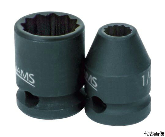 WILLIAMS インパクト用ソケット 3/8 12角 対辺寸法14mm JHW36614 1個●SUPER TORQUE?により、ボルト・ナットを変形させずに高いトルクを伝達できます。●面接触でボルト・ナットをしっかり捉えます。●電動、エ...