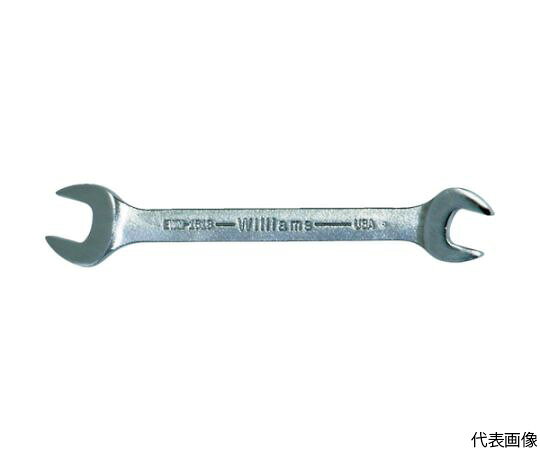 WILLIAMS オープンエンドレンチ　22　×24mm JHWEWM-2224 1丁●ヘッドの先端は45度角を落としてあるのでレンチの抜き差しがスムーズに行えます。●弧型のデザインはV字型より強度が増し、口が広がるのを防ぎます。●サテン仕...
